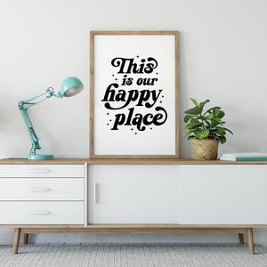 This is Our Happy Place Printable Wall Art, Entryway Decor, Entrance ...