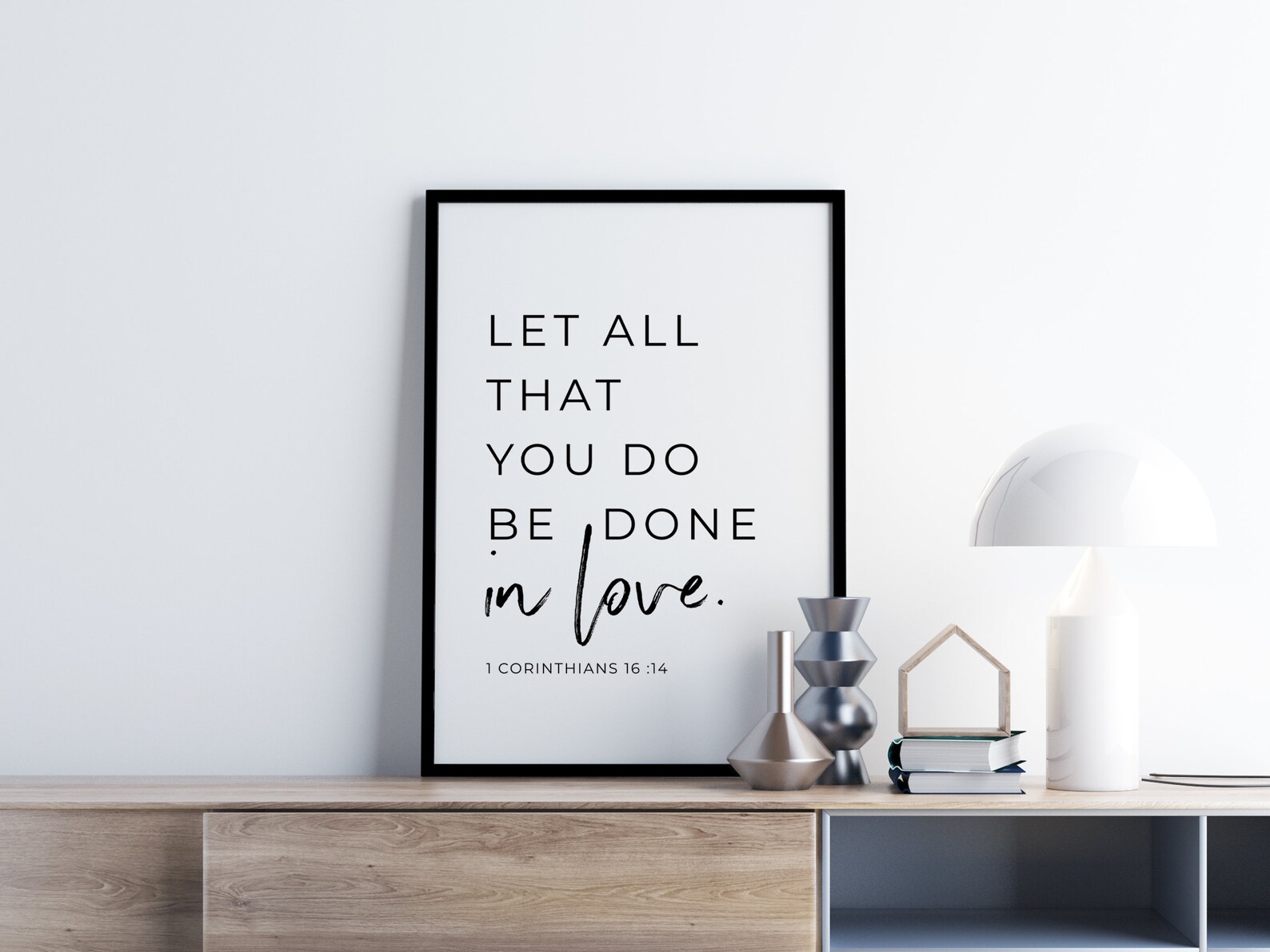 Let All That You Do Be Done in Love Sign Bible Verse Wall Art | Etsy