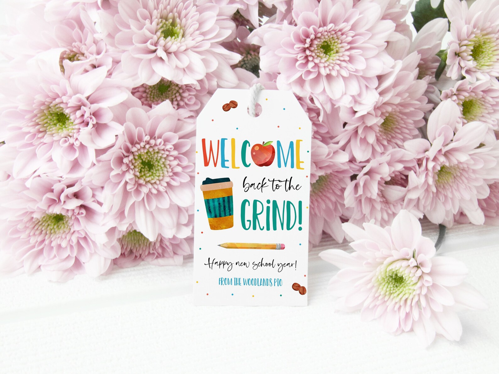Welcome Back to the Grind Coffee Gift Tag New School Year | Etsy