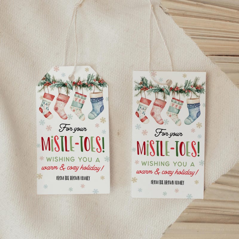 Christmas Sock Gift Tag - 60+ Gift Ideas for 2025
