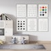 Minimalist Alphabet Posters Educational Prints Set Numbers - Etsy UK