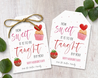 Teacher Appreciation Gift Tag how SWEET It is to Be - Etsy