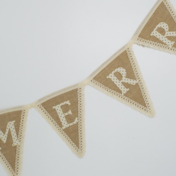 Burlap Bunting - Etsy UK