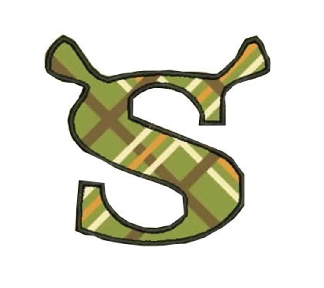 SHREK Inspired Machine Embroidery Design Font Applique 2 Sizes - Etsy ...