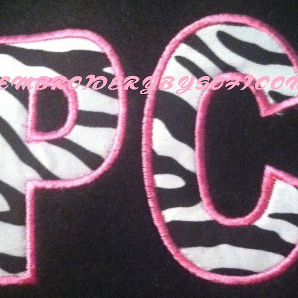 Monogram Applique Design - Etsy