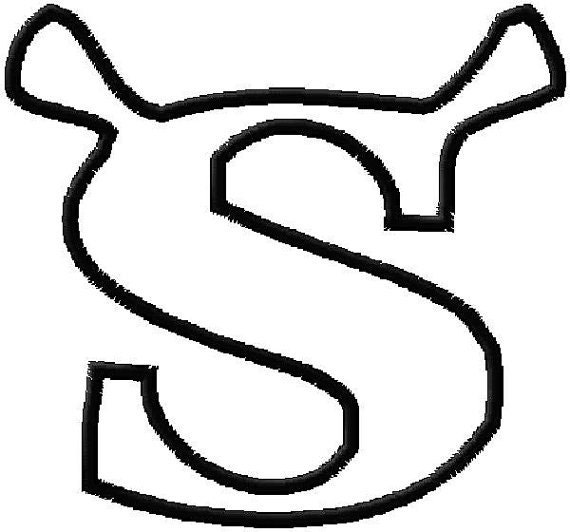 SHREK Inspired Machine Embroidery Design Font Applique 2 Sizes - Etsy ...