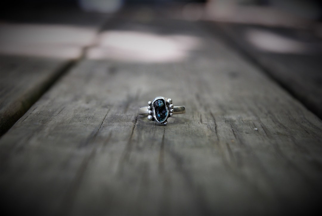 Alacron Nugget Cut Turquoise Ring i Have No Name for - Etsy