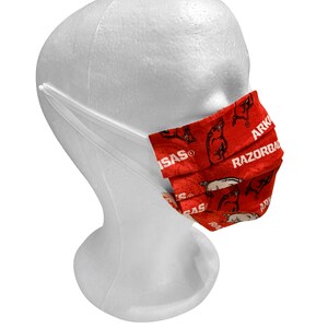 Arkansas Razorbacks Football Sports Team Cloth Fabric Face - Etsy