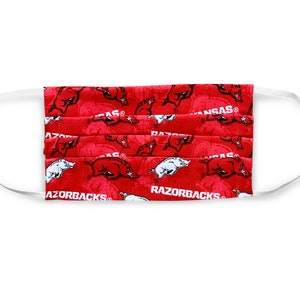 Arkansas Razorbacks Football Sports Team Cloth Fabric Face - Etsy