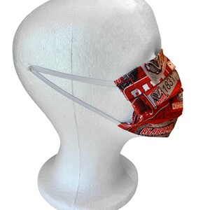 Alabama Crimson Tide Football Sports Team Cloth Fabric Face - Etsy