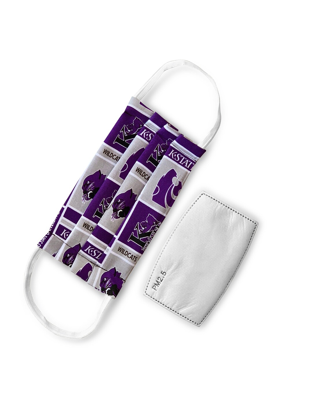 Kansas State Wildcats Football Sports Team Cloth Fabric Face Mask With ...