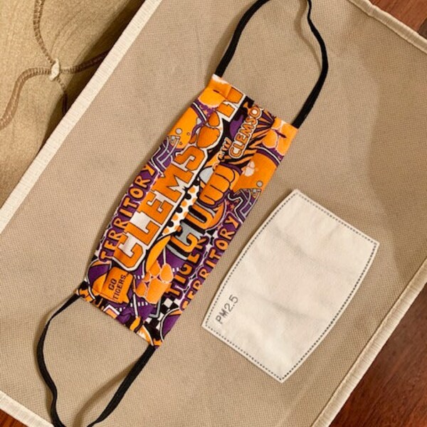 Clemson Mask - Etsy