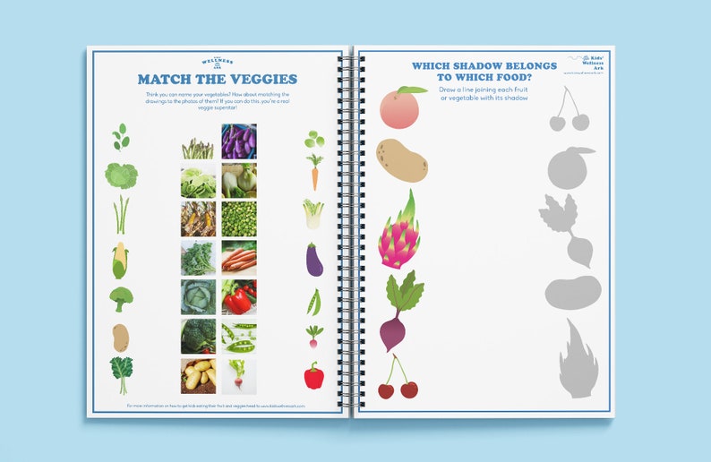 Kids' Healthy Eating Activity Book - Etsy