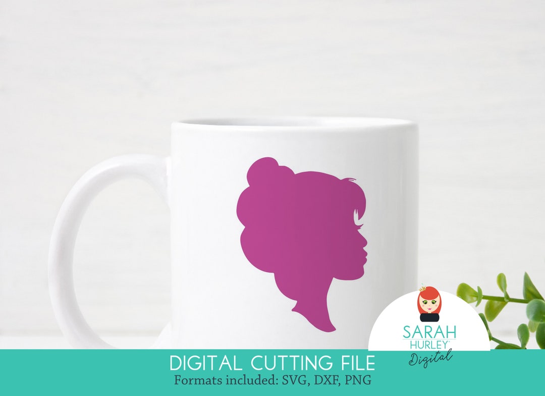 Curly Hair Girl By sarah Hurley SVG Instant Download Digital Files for ...