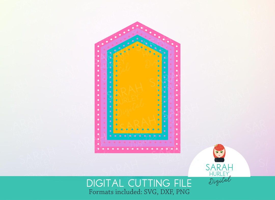 Punched Edge Nested Tags Bysarah Hurley SVG Instant Download Digital Files for Cutting Machines ...
