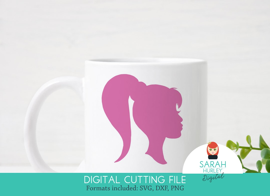 Ponytail Girl By sarah Hurley SVG Instant Download Digital Files for ...