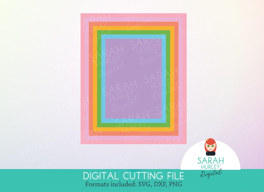 Nested Rectangles By sarah Hurley SVG Instant Download Digital Files ...