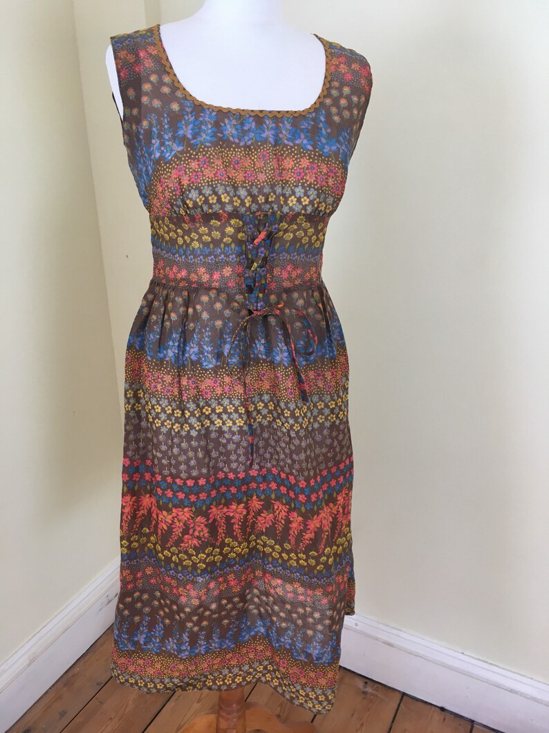 1960s/early1970s 'dolly Rockers' British Boutique Label Long Multi ...