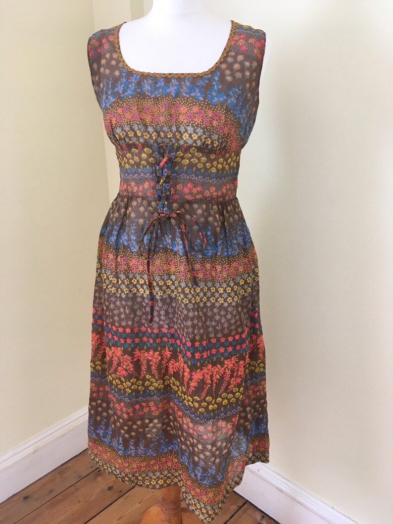 1960s/early1970s 'dolly Rockers' British Boutique Label Long Multi ...