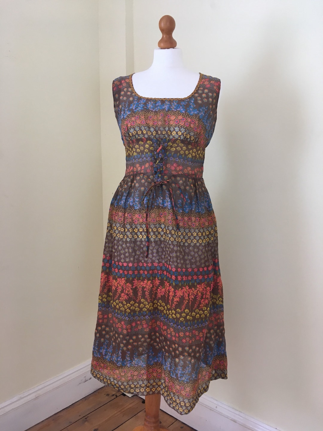 1960s/early1970s 'dolly Rockers' British Boutique Label Long Multi ...