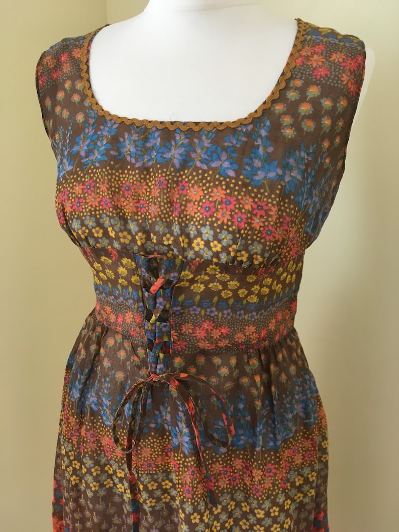 1960s/early1970s 'dolly Rockers' British Boutique Label Long Multi ...