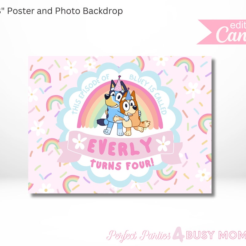 Bluey Backdrop for Birthday - Etsy