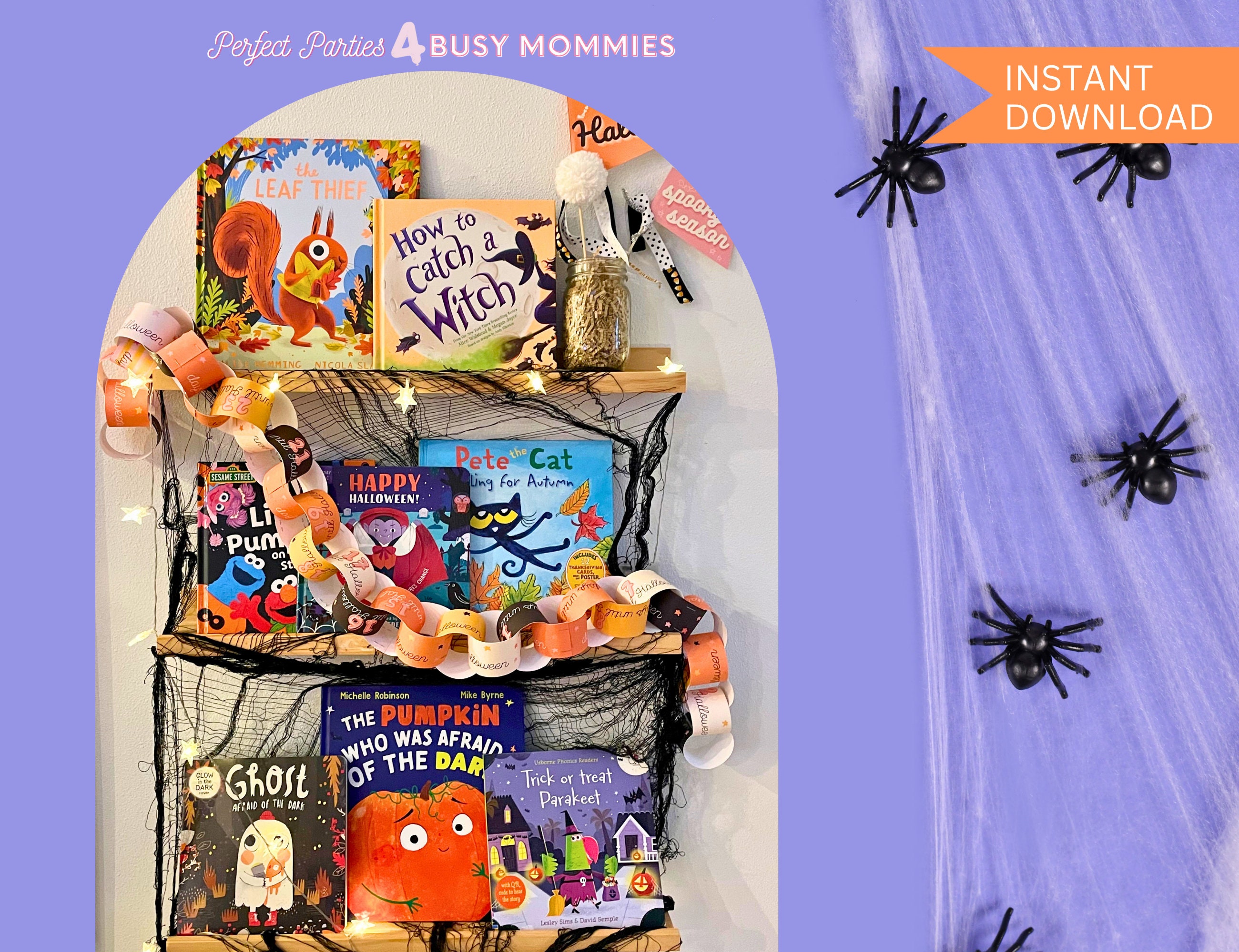 Printable Halloween Countdown Paper Chain: Kids Activity (PDF Pattern ...