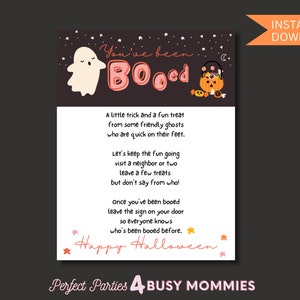 Printable You've Been Boo'ed. Printable Boo Basket Kit. Halloween ...