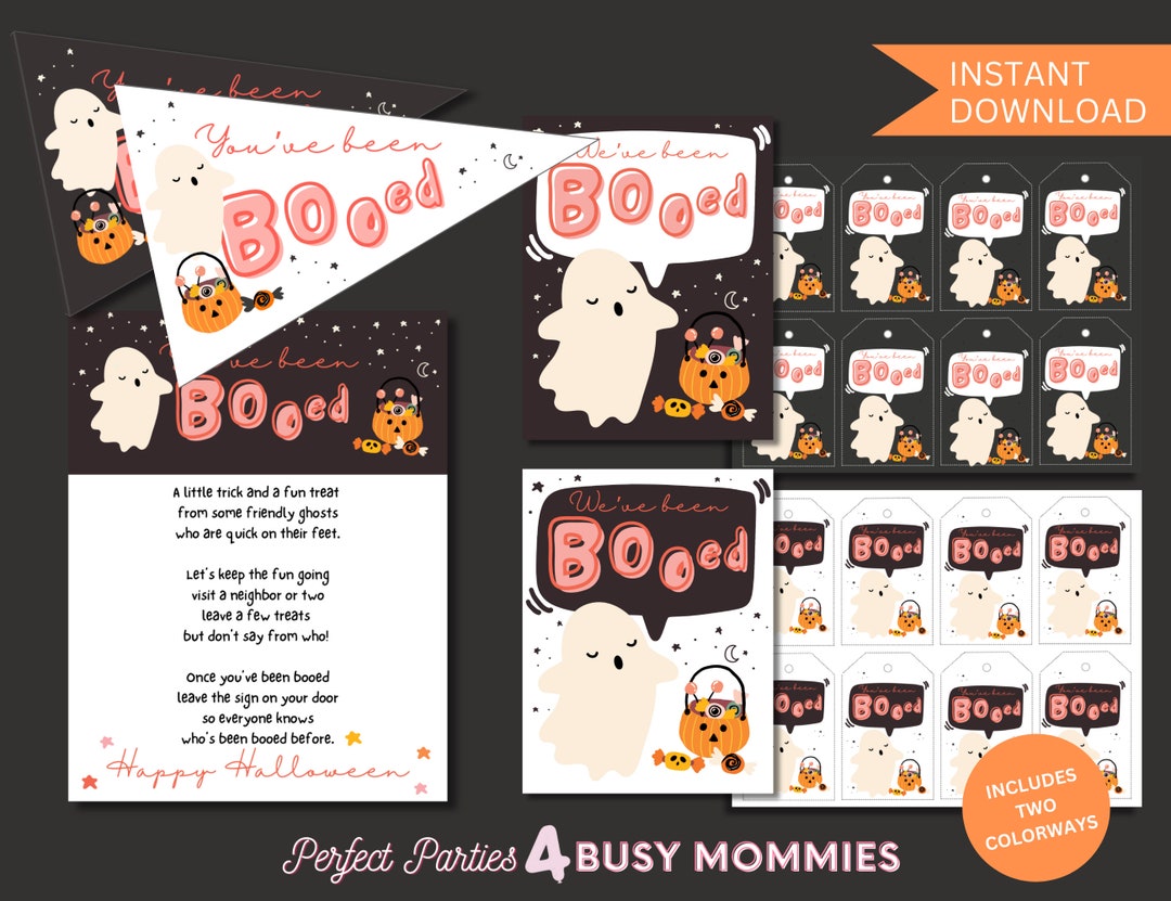 Printable You've Been Boo'ed. Printable Boo Basket Kit. Halloween ...