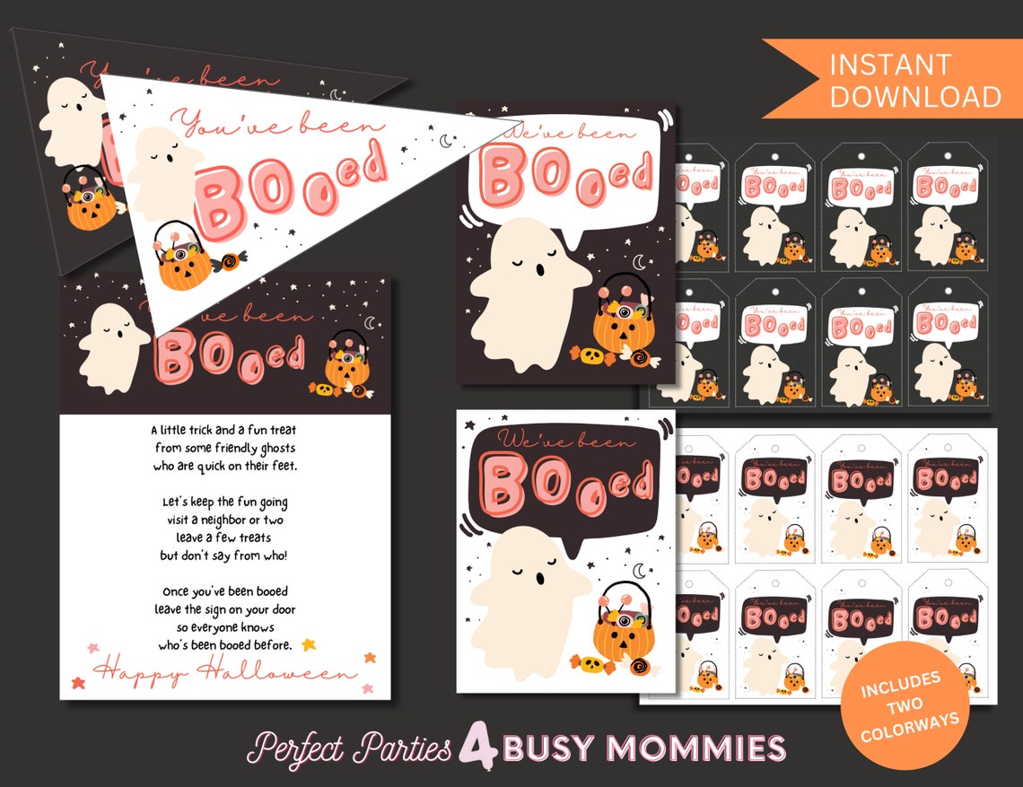 Printable You've Been Boo'ed. Printable Boo Basket Kit. Halloween ...