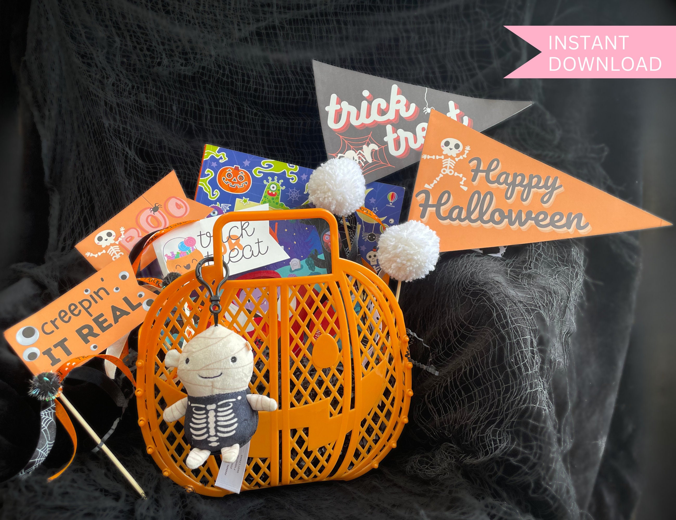 Digital Halloween Pennant Flags. Printable Halloween Décor. - Etsy