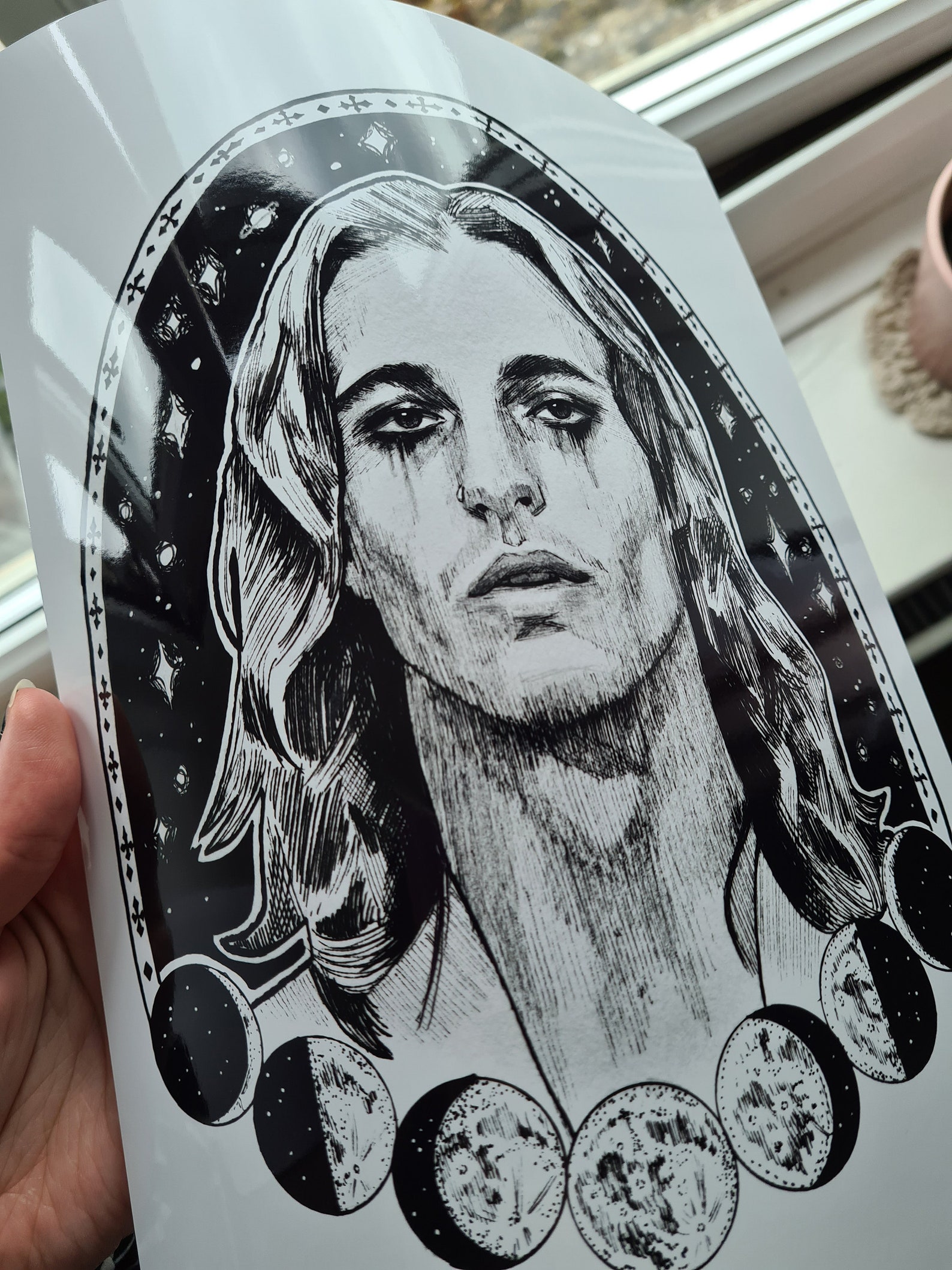 Damiano David måneskin Original Art Print Ink Drawing Print - Etsy