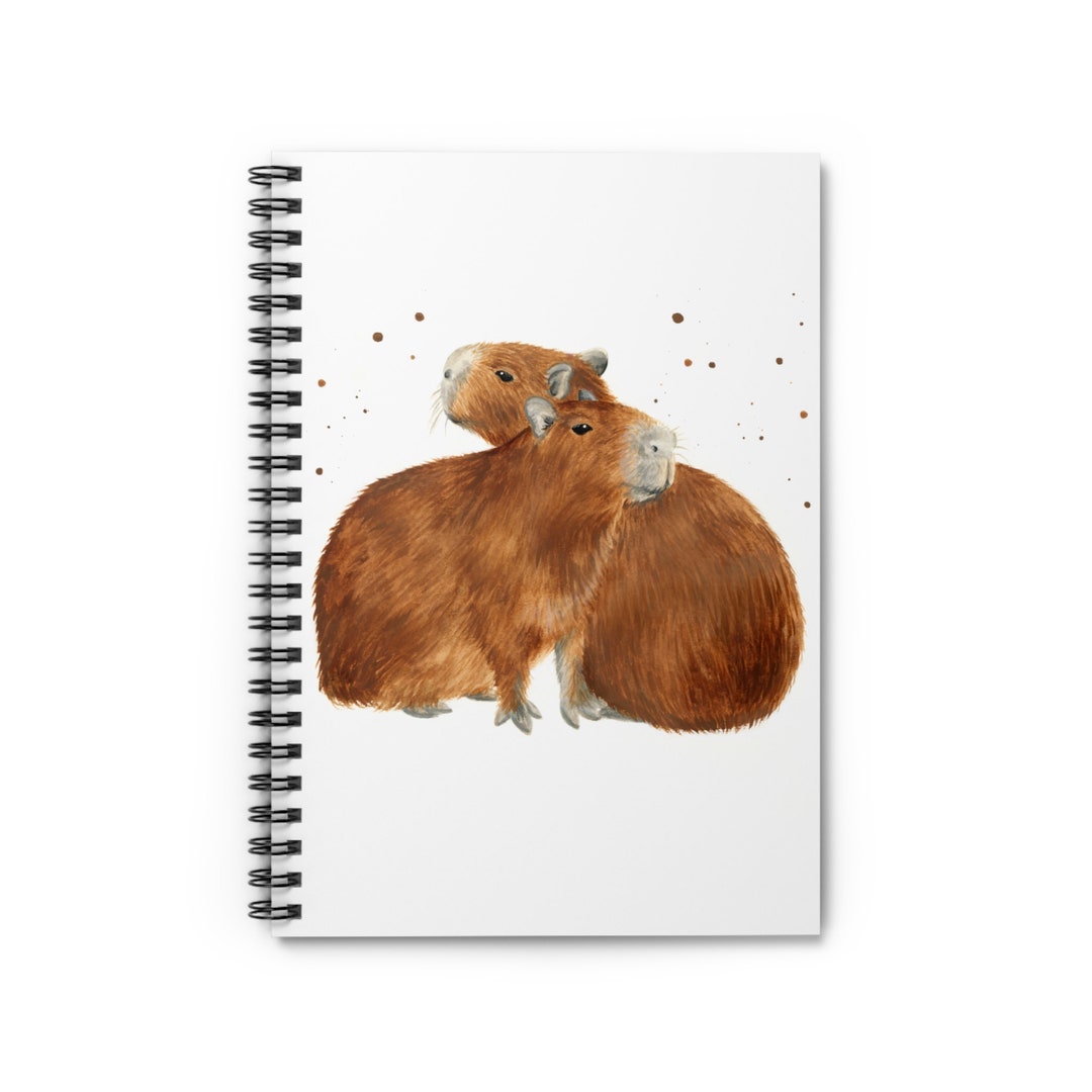 Capybara Notebook, Capybara Notepad, Capybara Journal, A5 Notebook ...