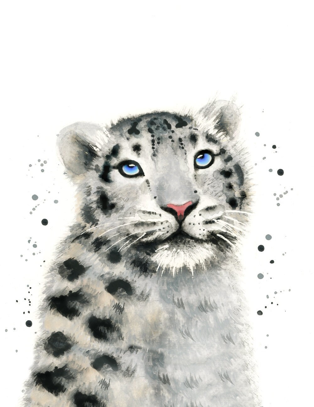 Snow Leopard Painting