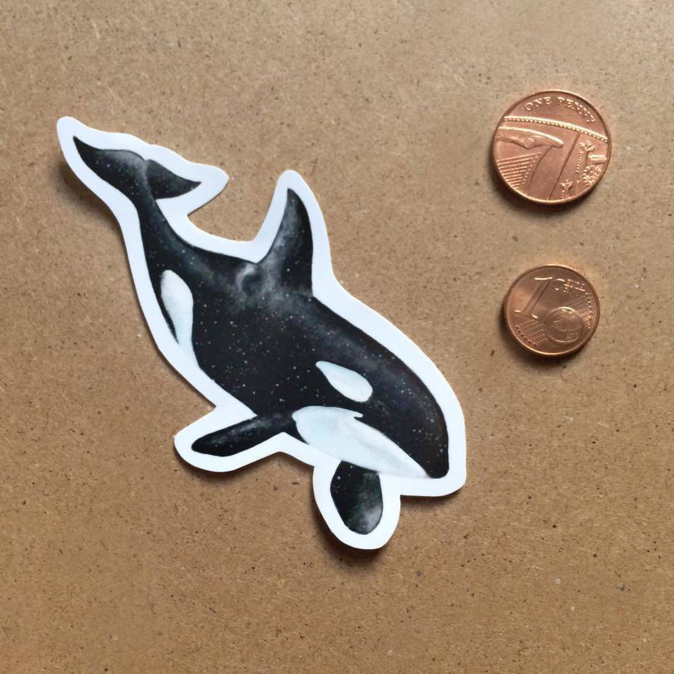 Whale Stickers Orca Stickers Nautical Accessories Animal - Etsy UK