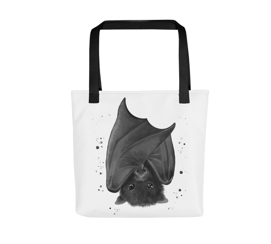 Bat Tote Bag, Gothic Tote Bag, Bat Gift, Shoulder Bag, Shopping Bag ...