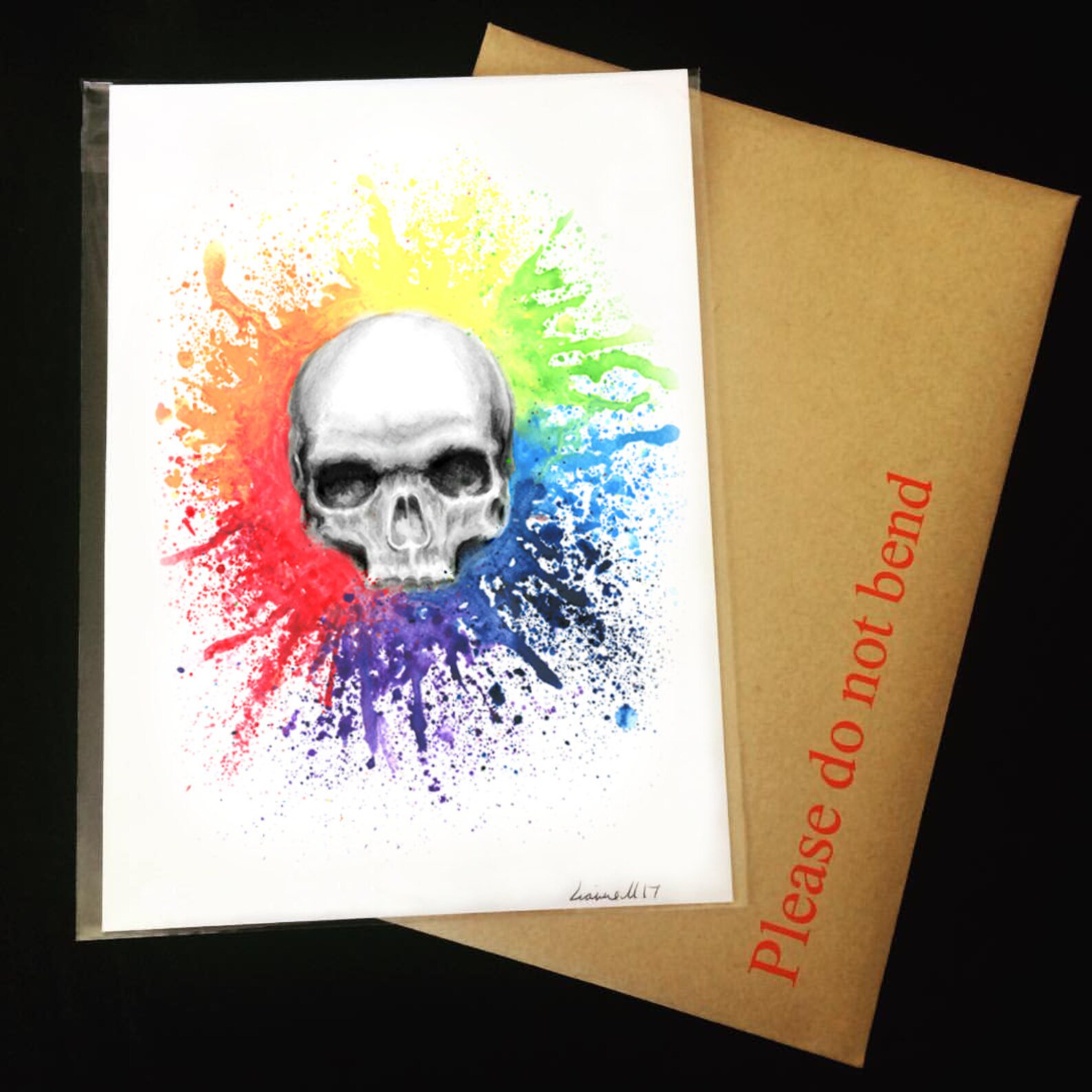 Skull Print Skull Decor Watercolour Skull Skull Art Print | Etsy