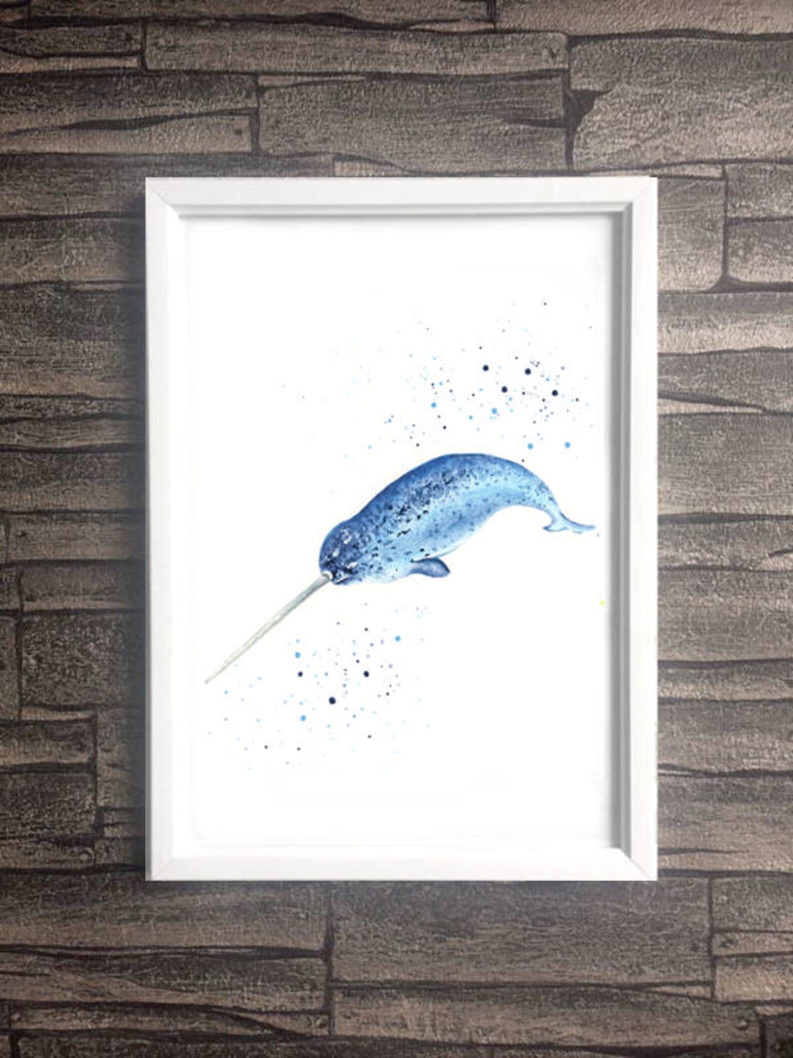 Narwhal print nautical gifts narwhal prints sea life | Etsy