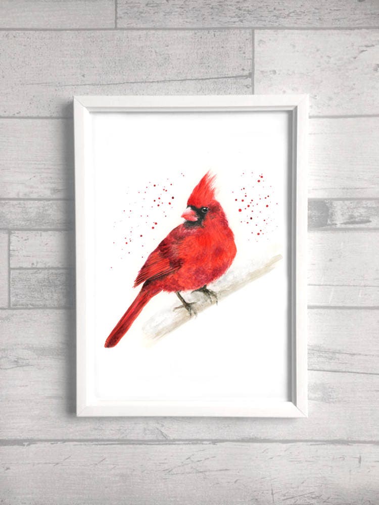 Cardinal Art Cardinal Bird Cardinal Print Cardinal Gifts | Etsy