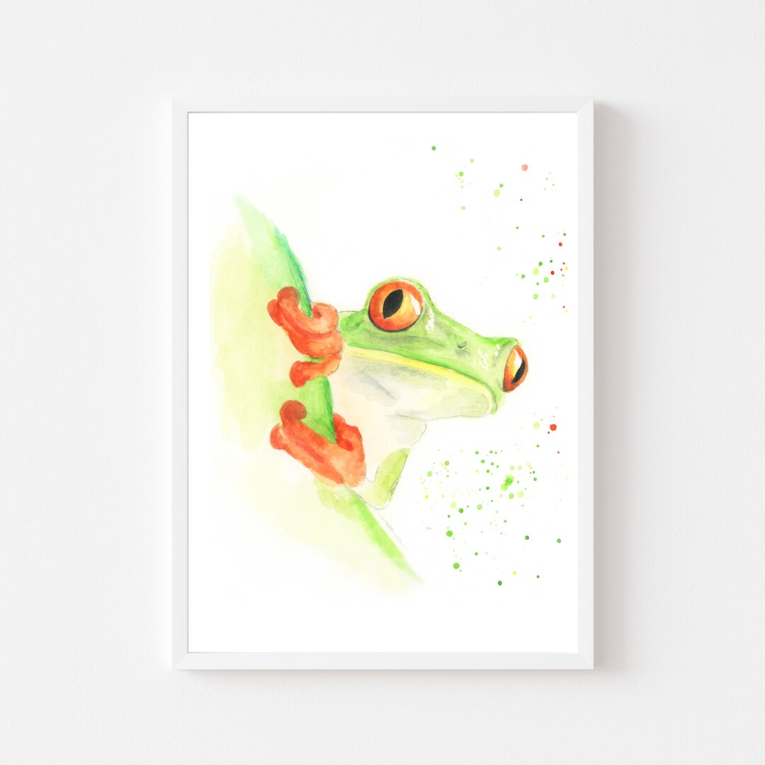 Frog Gifts, Frog Art, Frog Print, Tree Frog, Tree Frog Art, Jungle ...