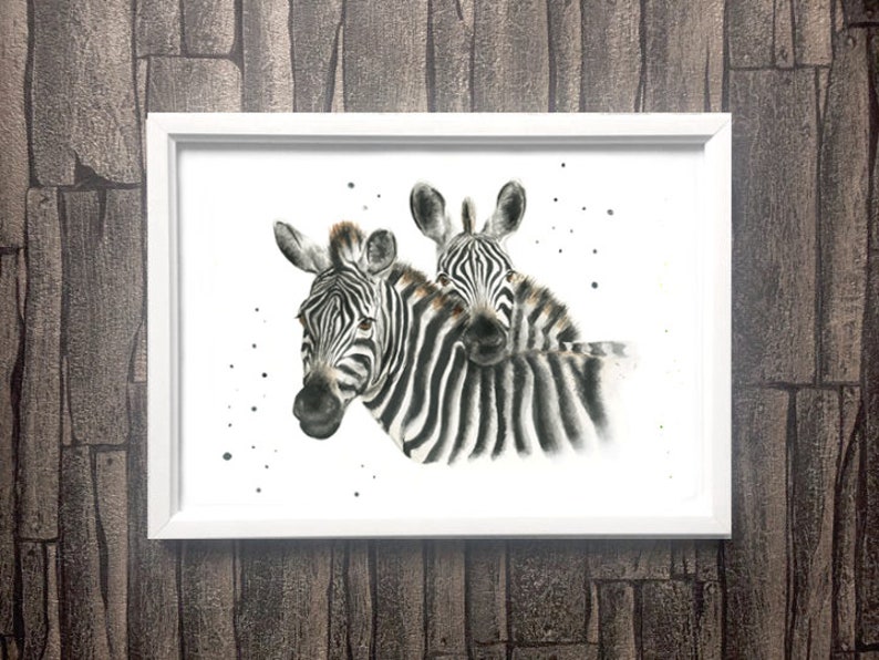 Zebra print zebra wall art zebra art zebra art print zebra | Etsy