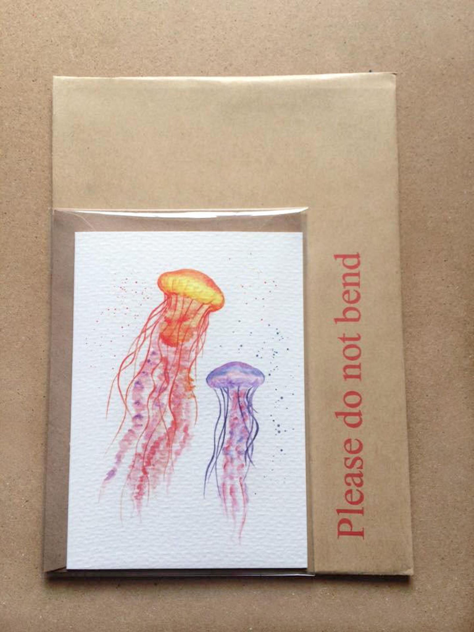 Jellyfish Card Under Sea Birthday Card Animal Cards - Etsy