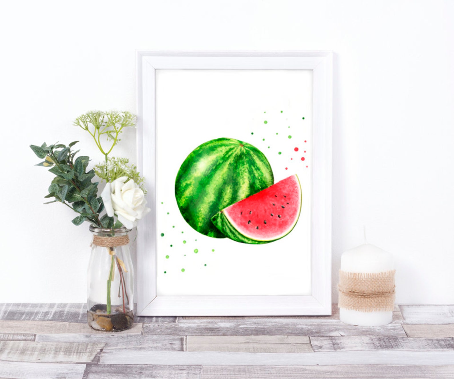 Watermelon Print Watermelon Gifts Watermelon Decor Summer - Etsy Denmark