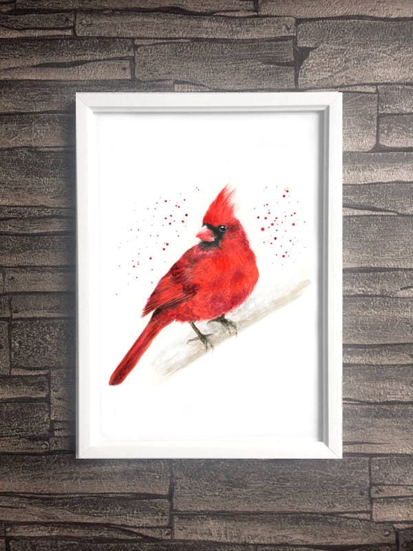 Cardinal Art Cardinal Bird Cardinal Print Cardinal Gifts | Etsy