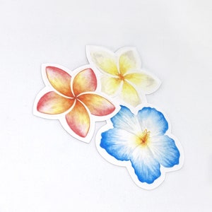 Hibiscus Sticker, Flower Sticker, Hawaii, Nature Sticker, Laptop ...