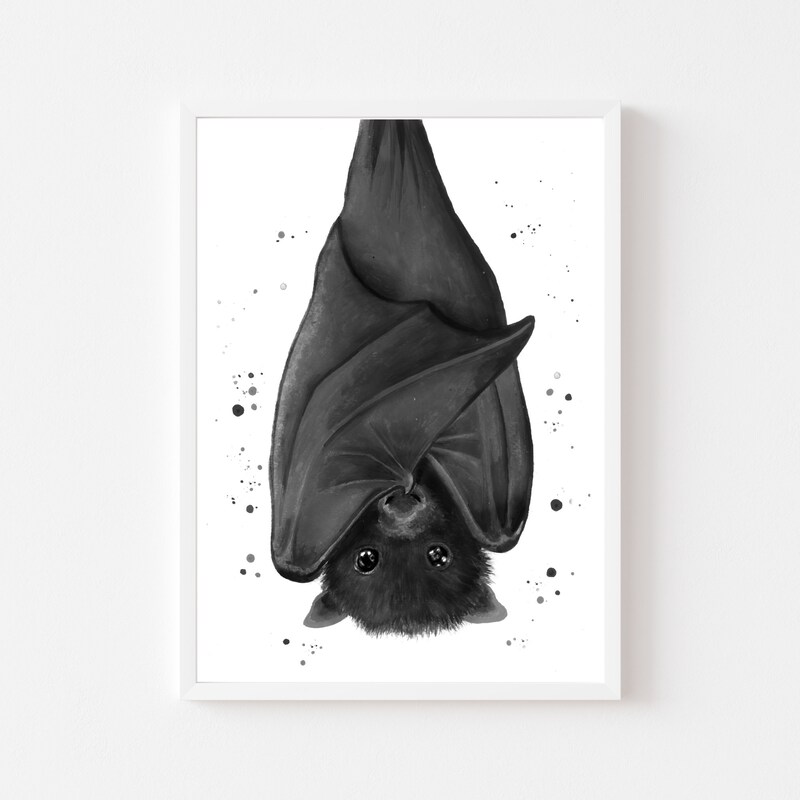 Bat Art Print - Etsy