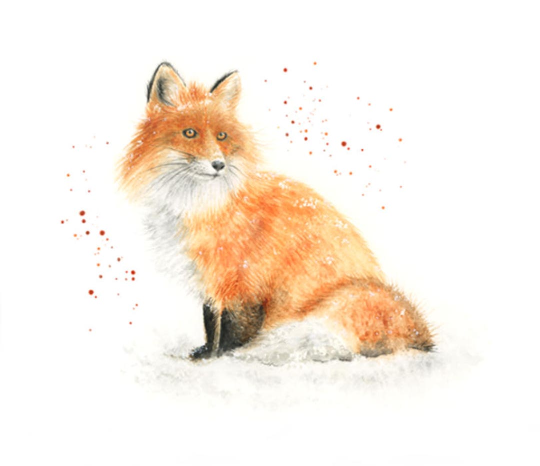 Fox Gift Fox Print Woodland Fox Woodland Gifts Fox Lover - Etsy