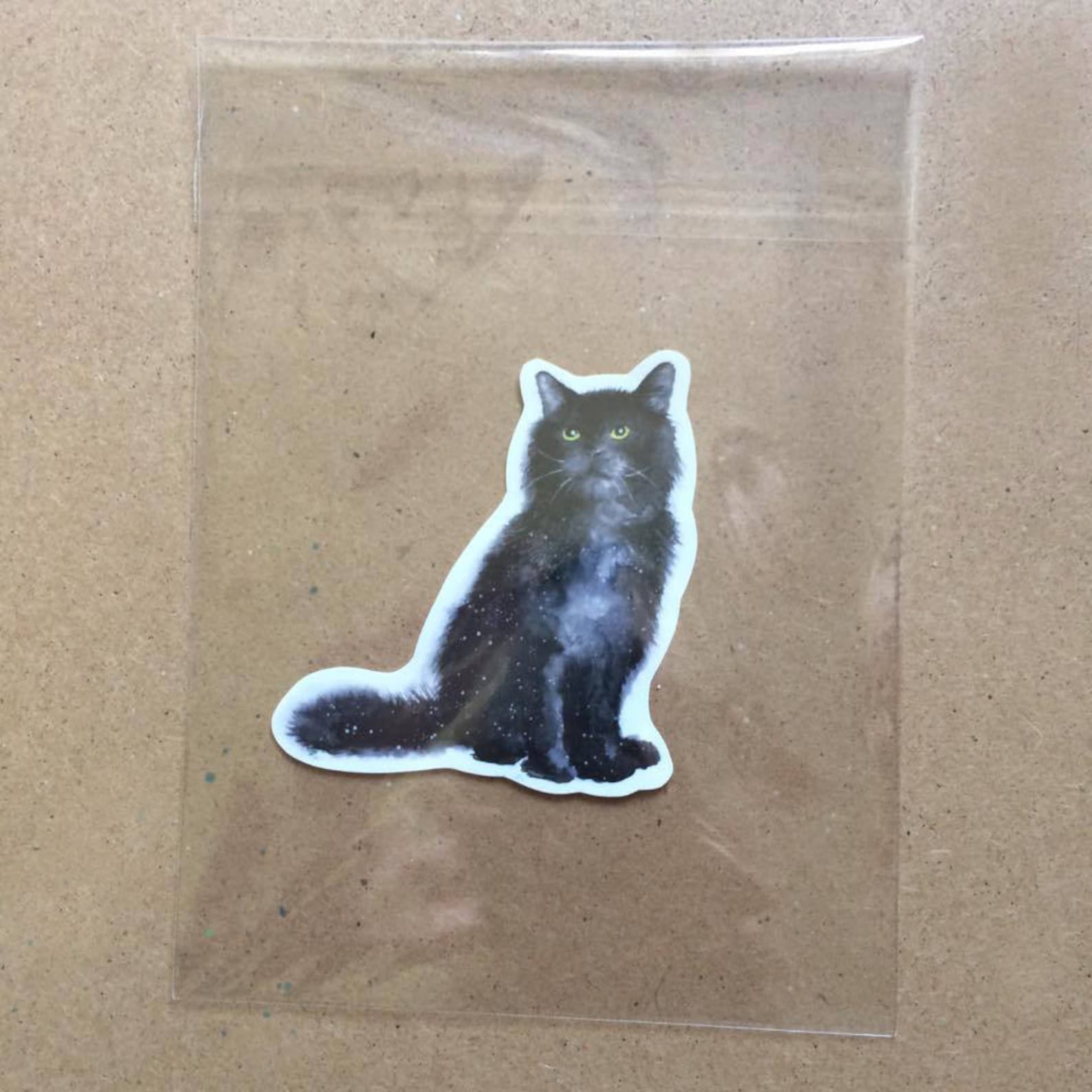 Cat Stickers Black Cat Sticker Cat Accessories Cute - Etsy