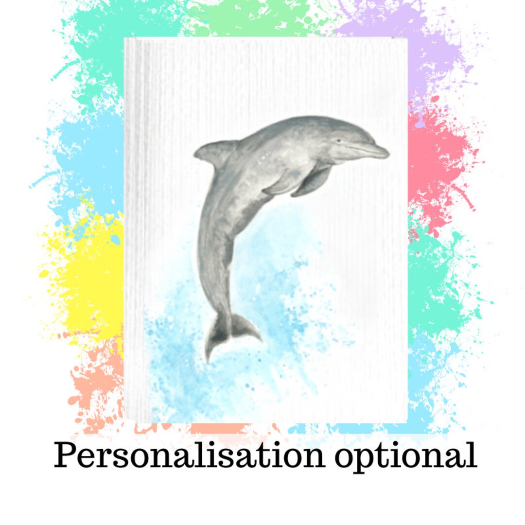Dolphin Card, Birthday Card, Dolphin Gift, Under the Sea Card, Sea Life ...