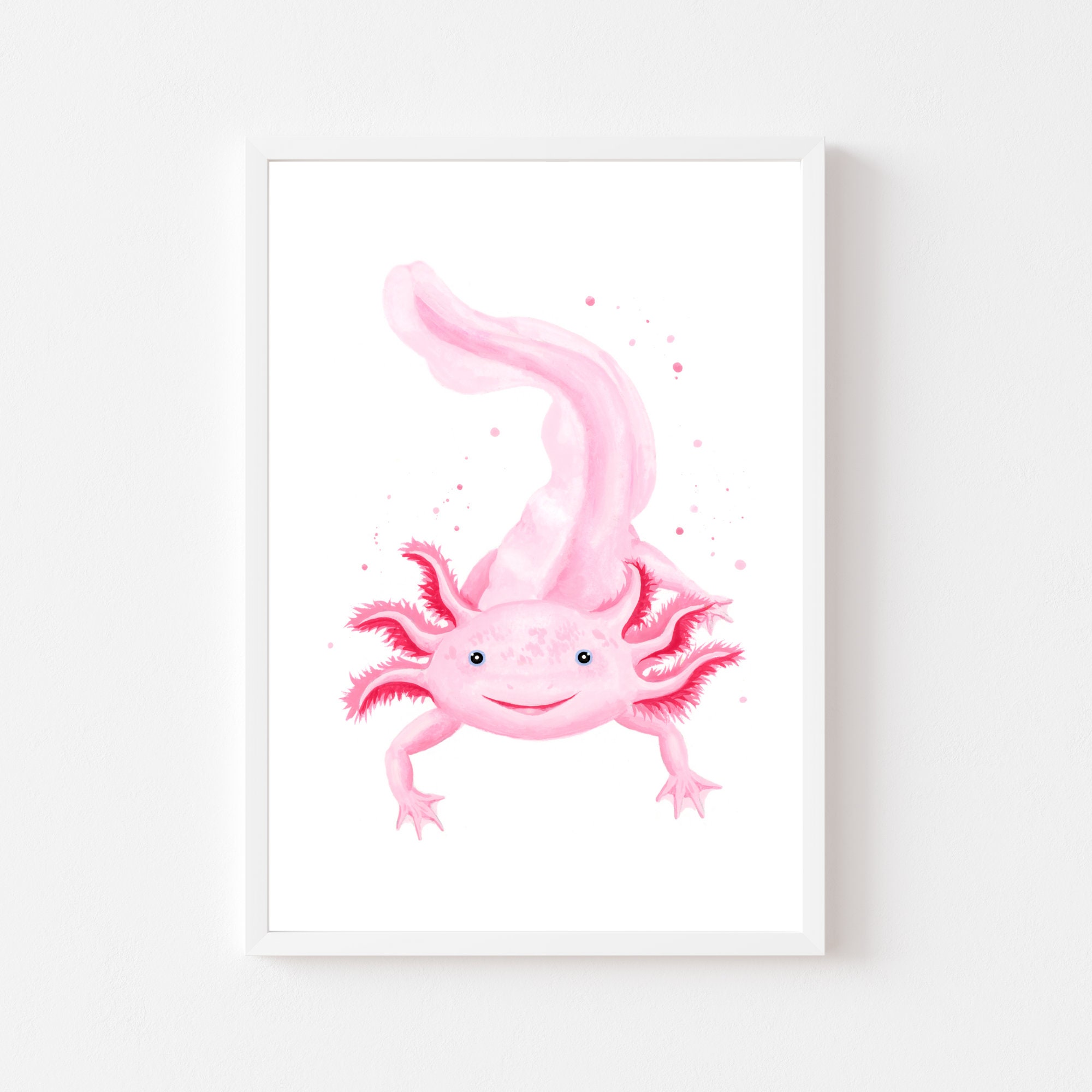 Axolotl Printable, Axolotl Print, Axolotl Art, Printable Art, Digital ...